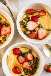Golden Yogurt Bowl with Honey and Turmeric - Grateful Grazer