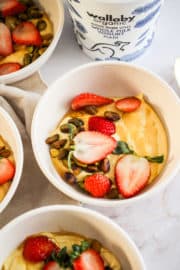 Golden Yogurt Bowl with Honey and Turmeric - Grateful Grazer