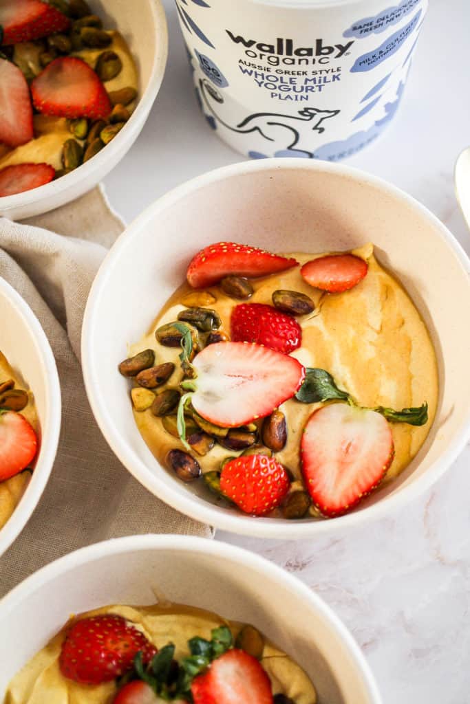 Golden Yogurt Bowl with Honey and Turmeric - Grateful Grazer