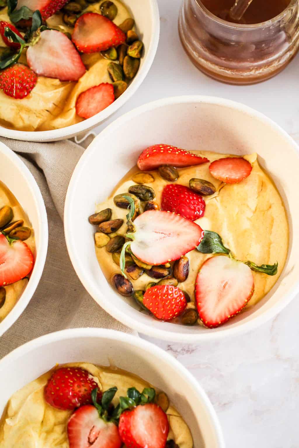 Golden Yogurt Bowl with Honey and Turmeric - Grateful Grazer