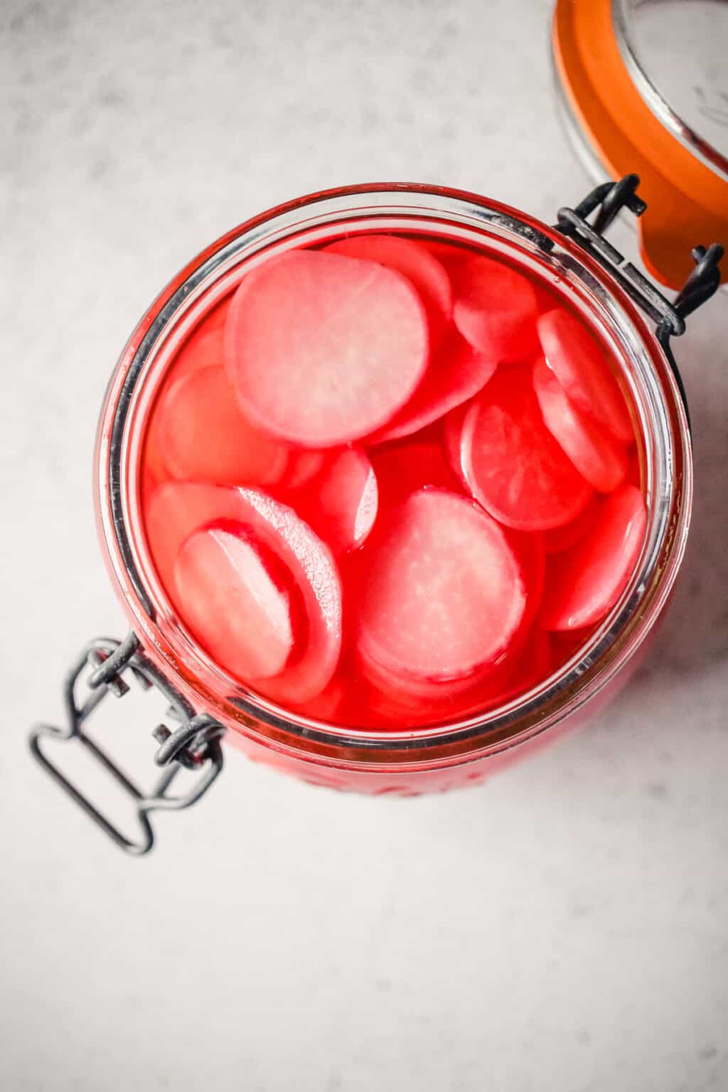 Easy Quick Pickled Radishes with Garlic | Grateful Grazer